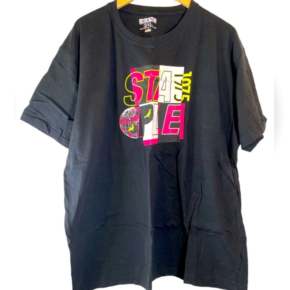 Staple | Shirts | Staple Black Tshirt With Pinkwhite Lime Green Logo ...